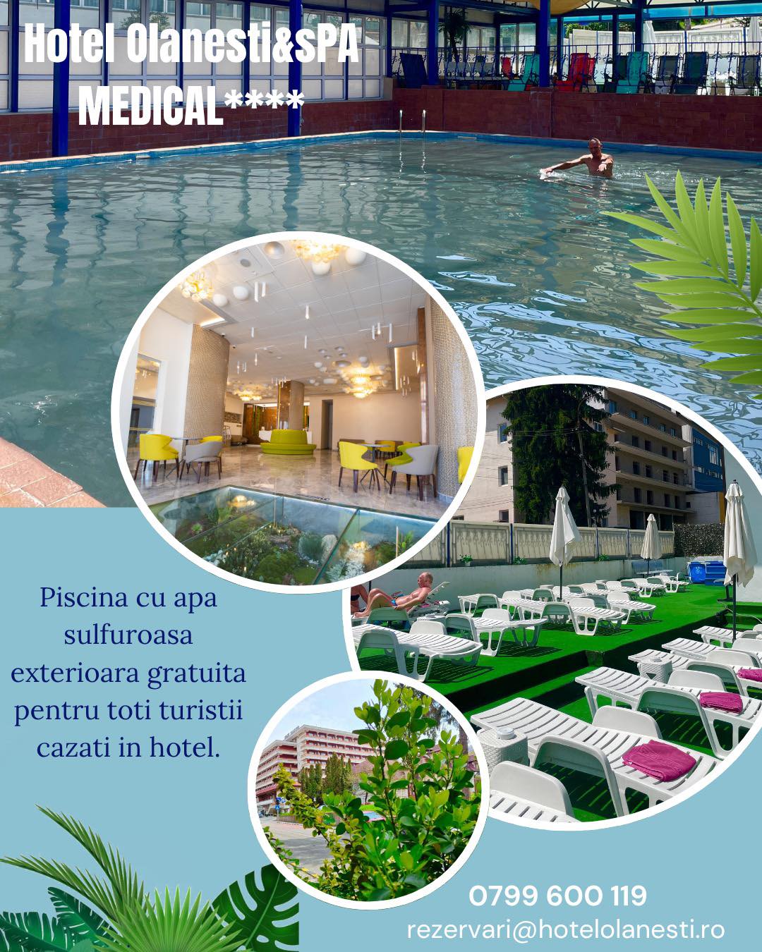 Piscina exterioară cu apă sulfuroasă Hotel Olanesti & SPA Medical - Hotel Olanesti